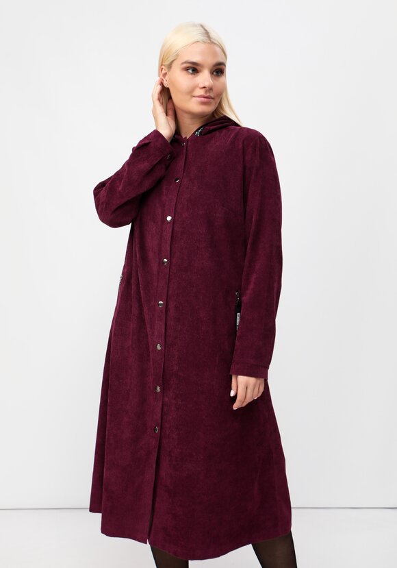 Платье из микровельвета с капюшоном — купить за руб в магазине Леомакс