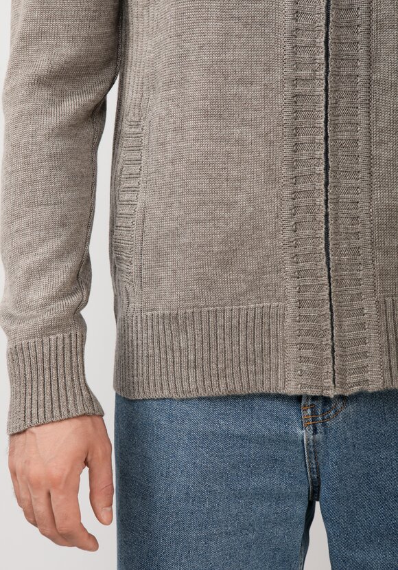 Джемпер-кардиган вязаный на молнии купить по выгодной цене в интернет ...