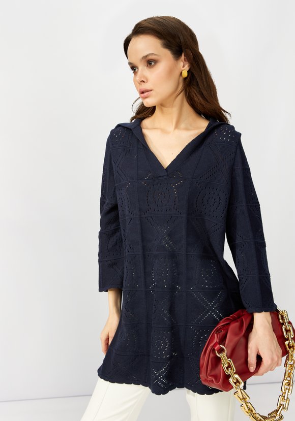 Туника с разрезами по бокам удлиненная — купить за руб в магазине Леомакс