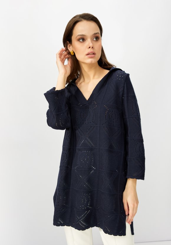 Туника с разрезами по бокам удлиненная — купить за руб в магазине Леомакс